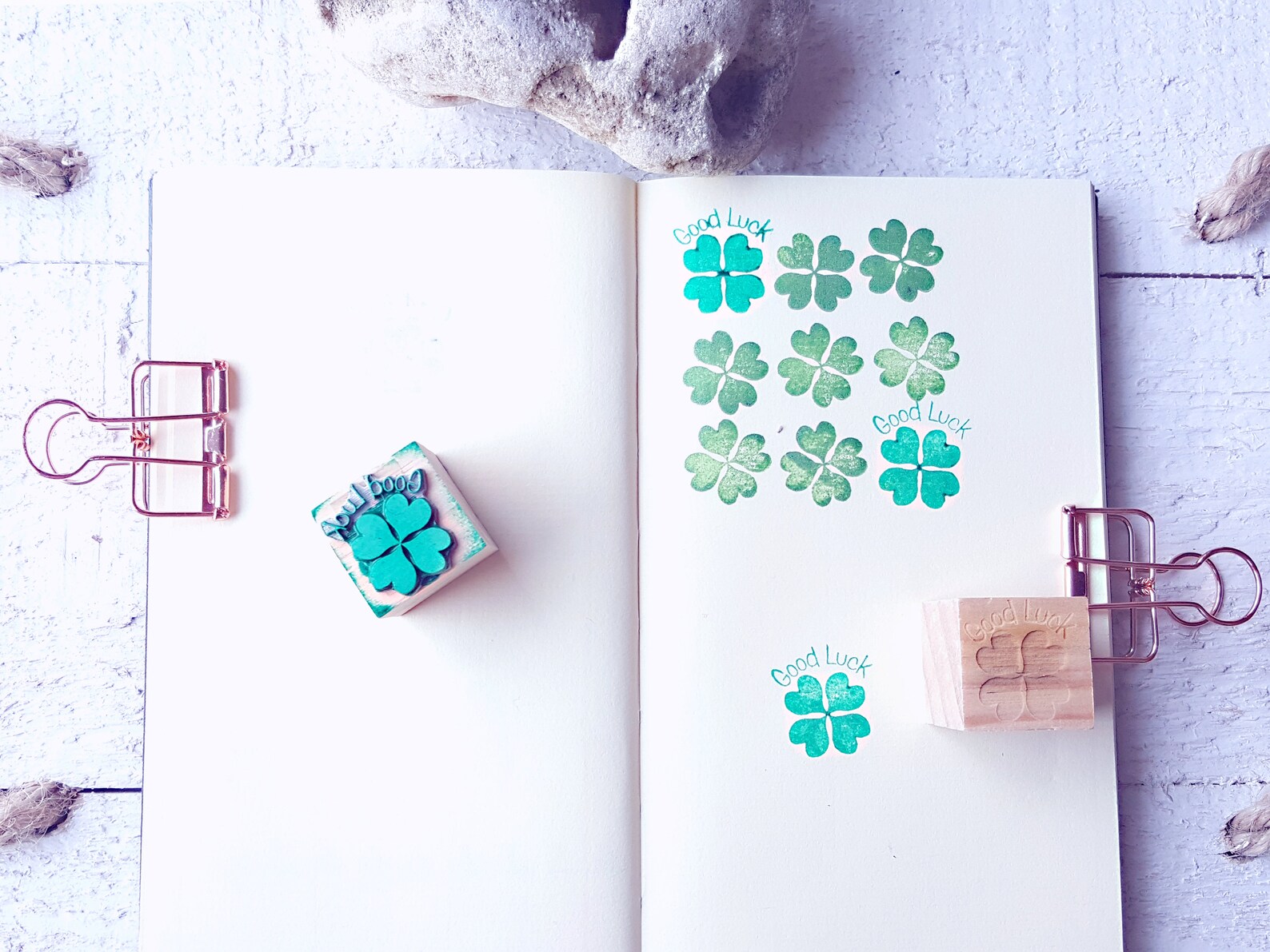 Four-leaf Clover, Good Luck, Stamp for Labels, Stamp Decorations, for ...