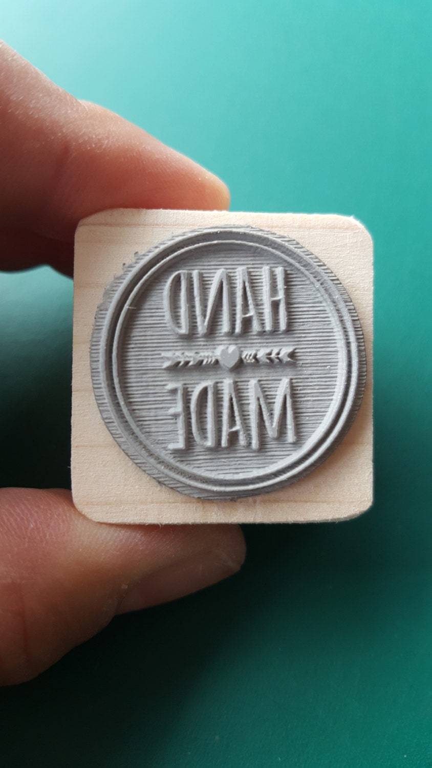 Handmade Stamp: Laser Cut Stampstamp for Tags Rubber Stamp - Etsy