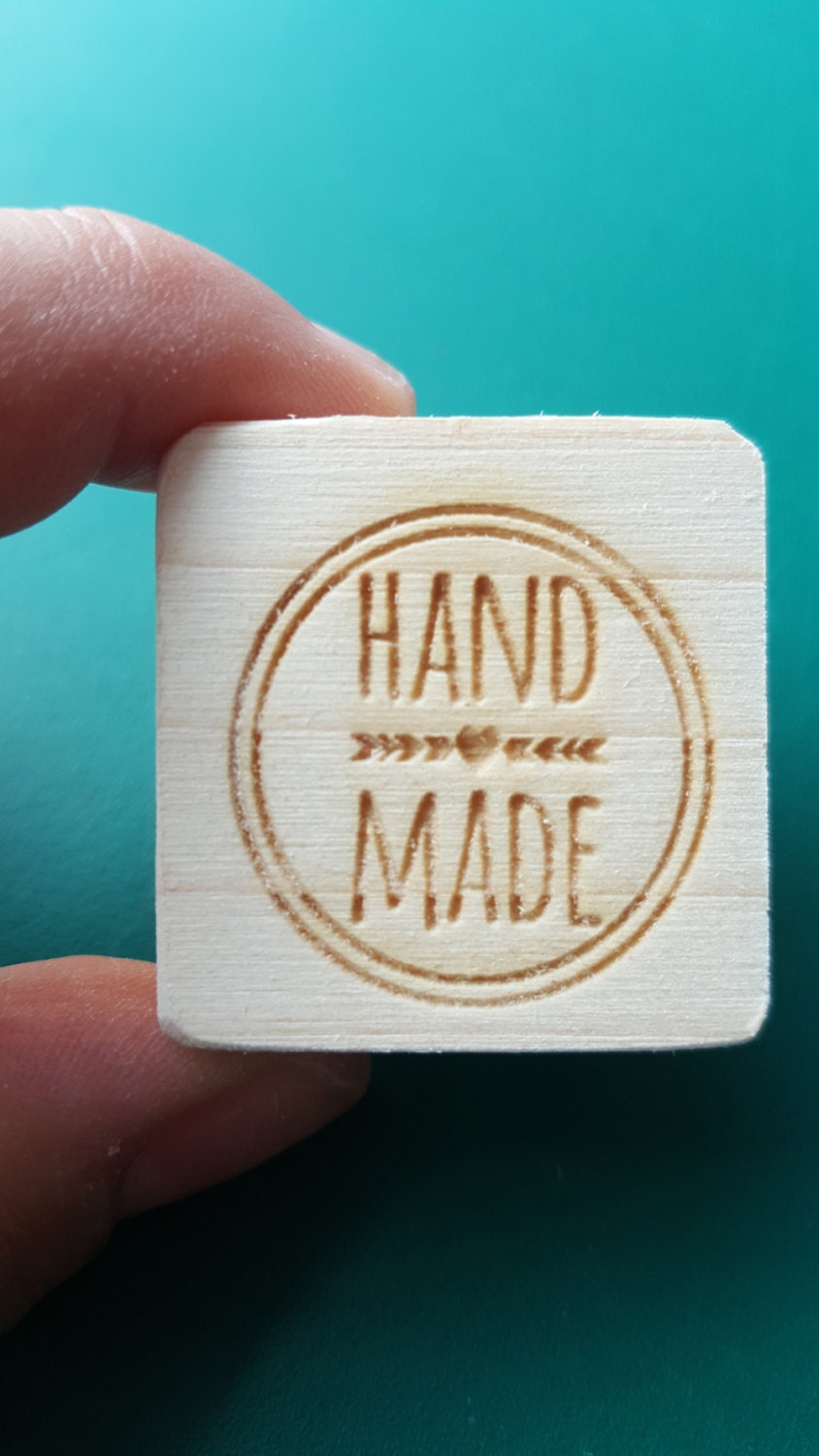 Handmade Stamp: Laser Cut Stampstamp for Tags Rubber Stamp - Etsy