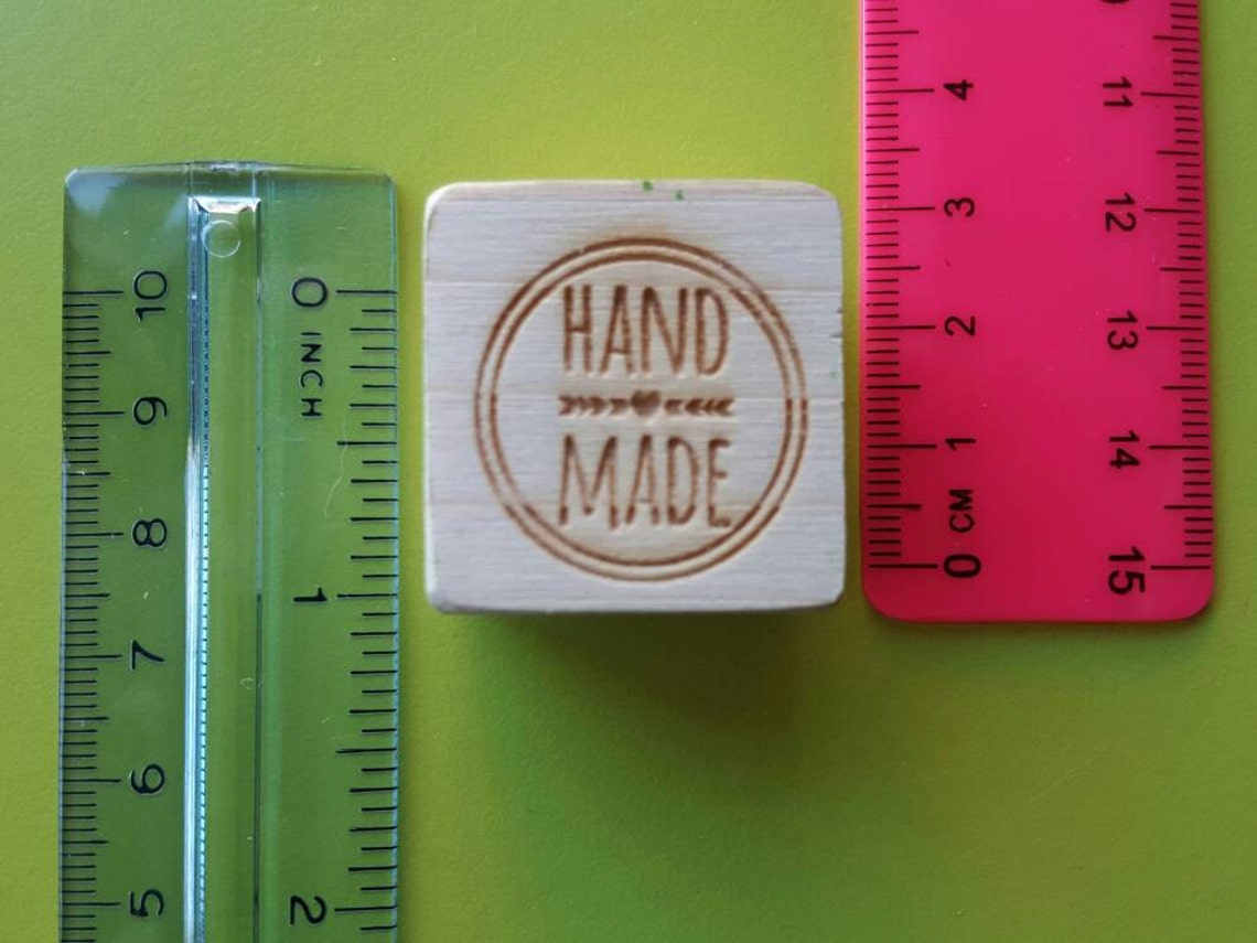 Handmade Stamp: Laser Cut Stampstamp for Tags Rubber Stamp - Etsy