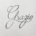 Grazie Stamp: Thank You Stamp, Tags Stamp, Laser Cut , Wedding Stamp ...