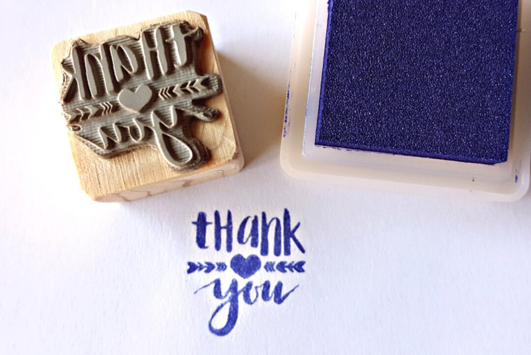 Tank You Stamp, Two Different Sizes, Thank You, Stamp for Brand, Stamp ...