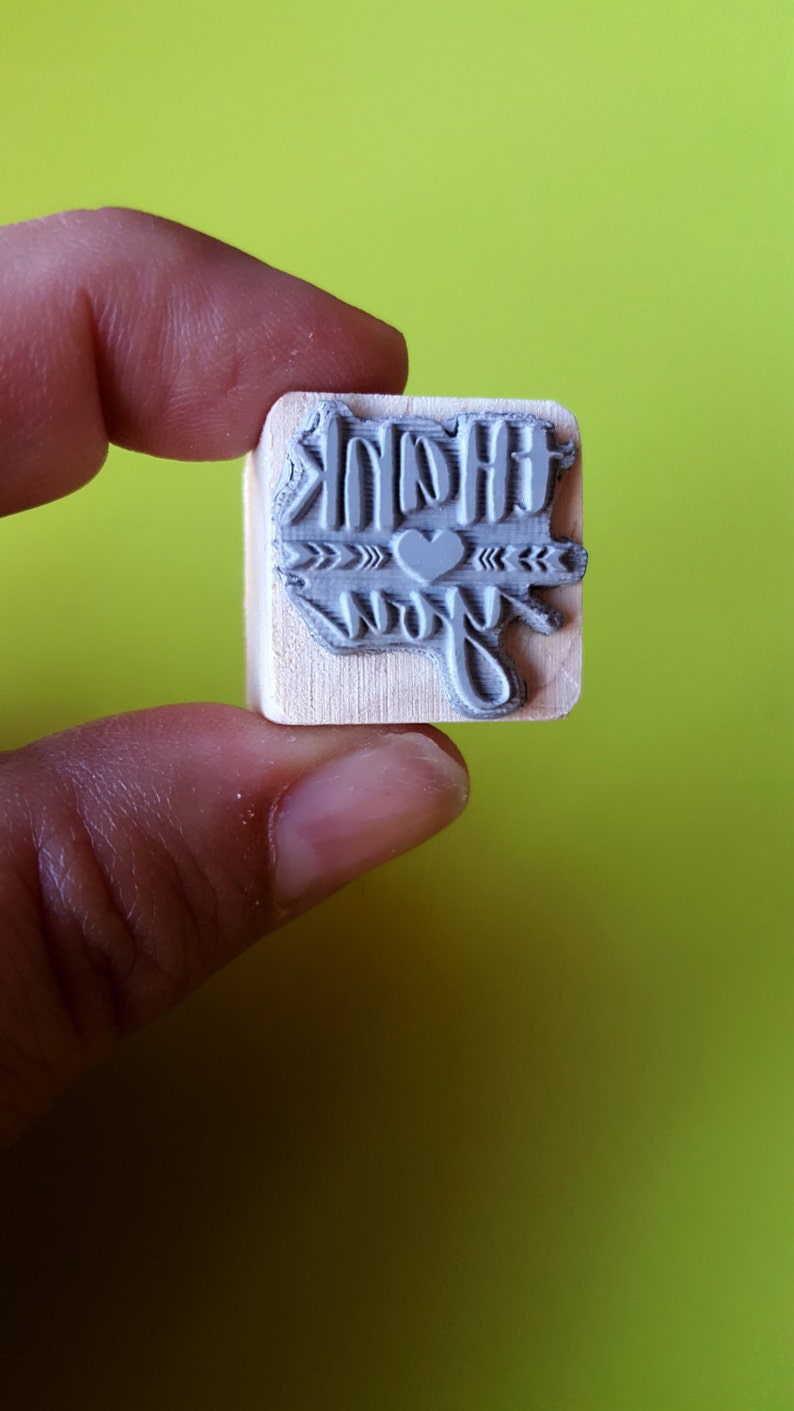 Tank You Stamp Two Different Sizes Thank You Stamp for - Etsy