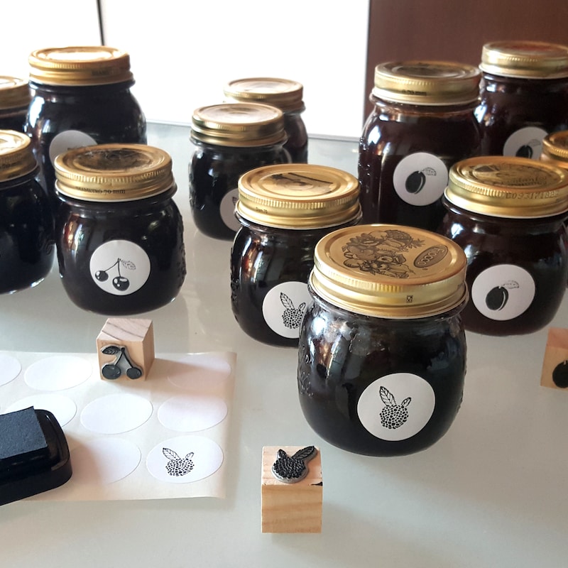 Fruit Jam Stickers - Etsy