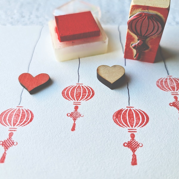 Lantern Rubber Stamp - Etsy