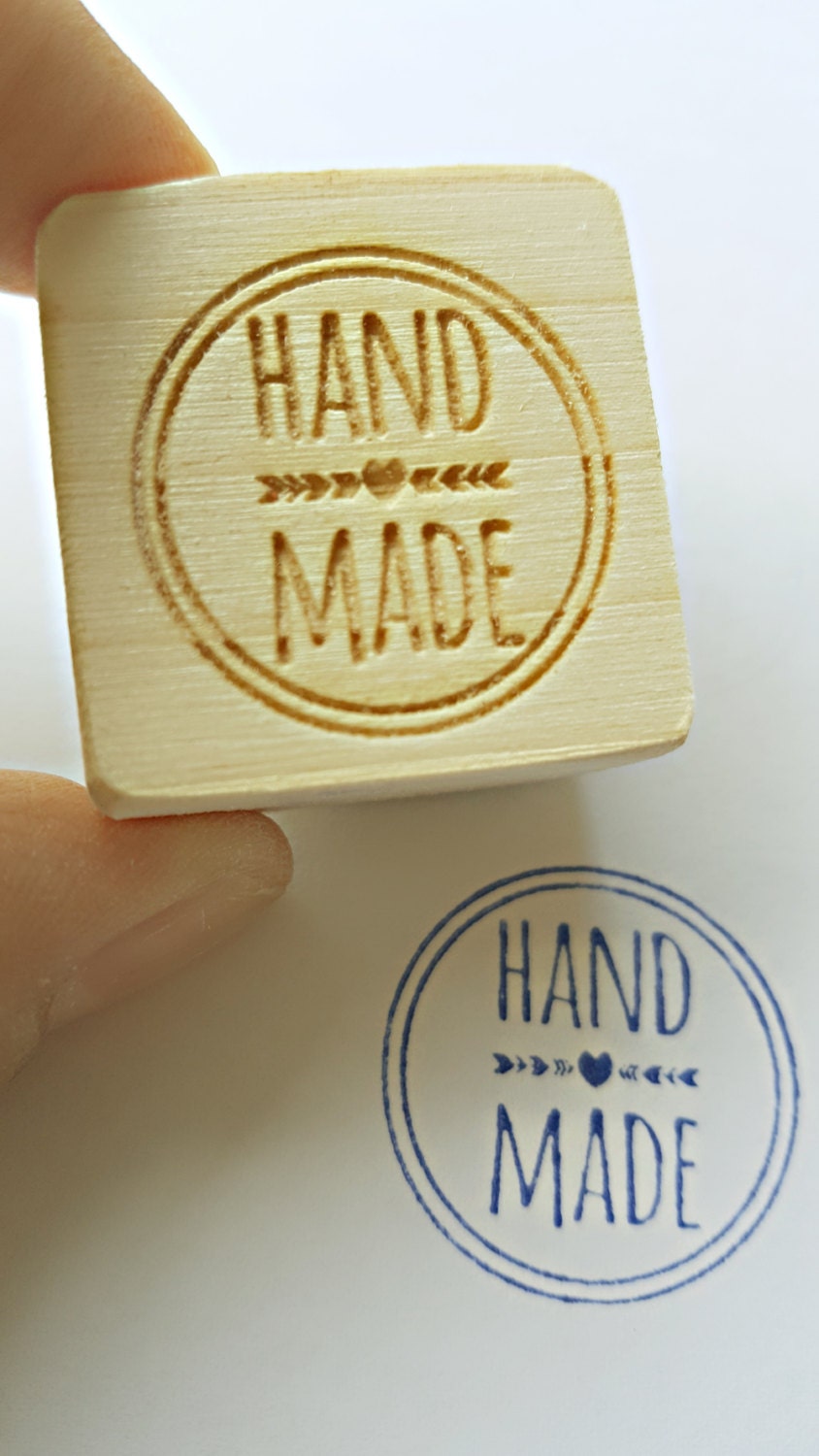 Handmade Stamp: Laser Cut Stampstamp for Tags Rubber Stamp - Etsy