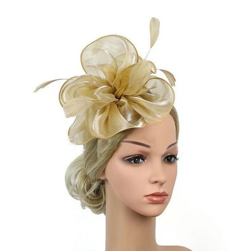 Gold Fascinator - Etsy
