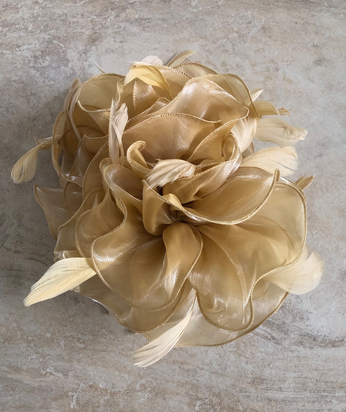 Gold, Bronze, Fascinator, Fascinators, Fascinator Hat, Hat, Wedding ...