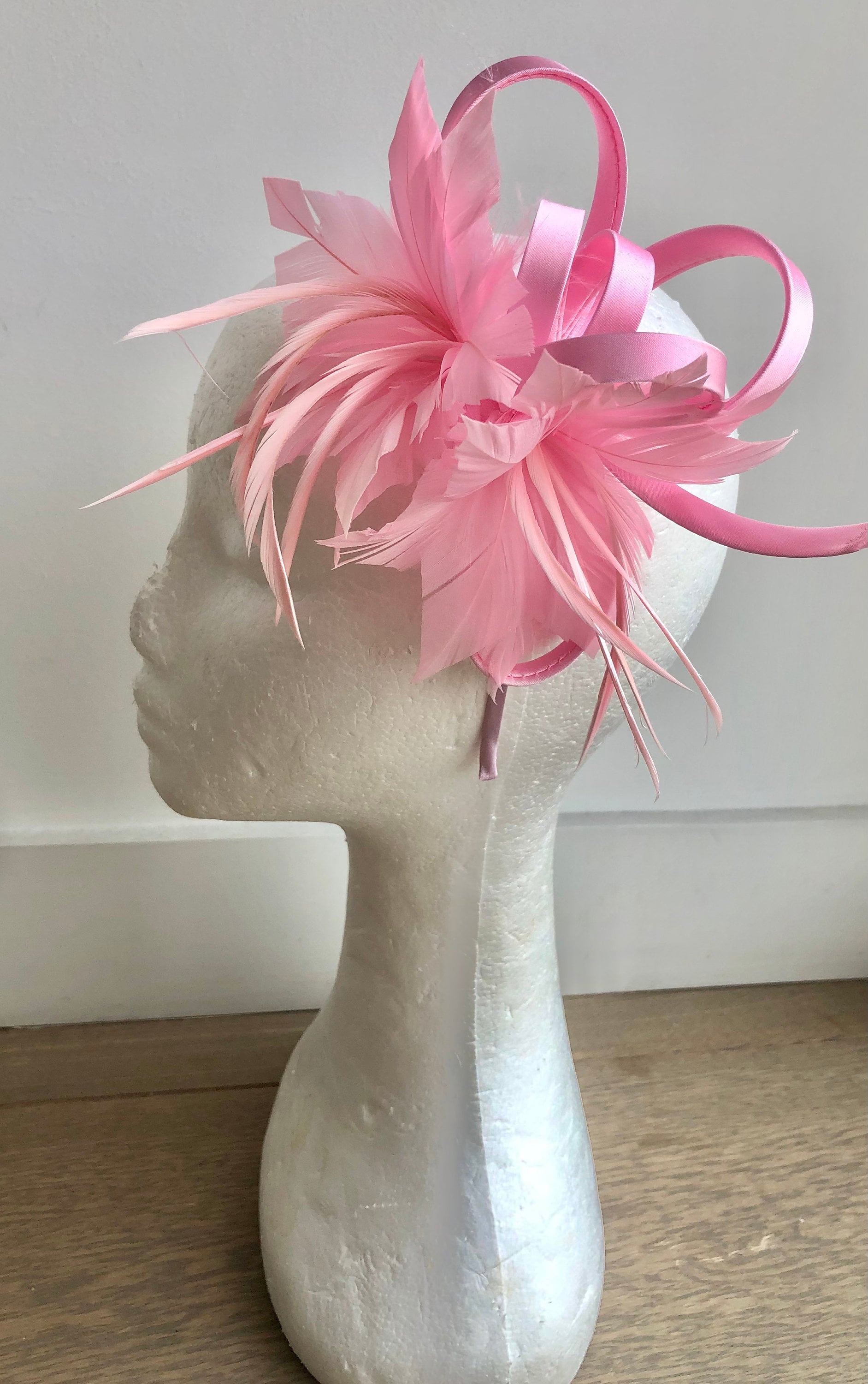 Light Pink Blush Pink Baby Pink Fascinator Fascinators - Etsy UK