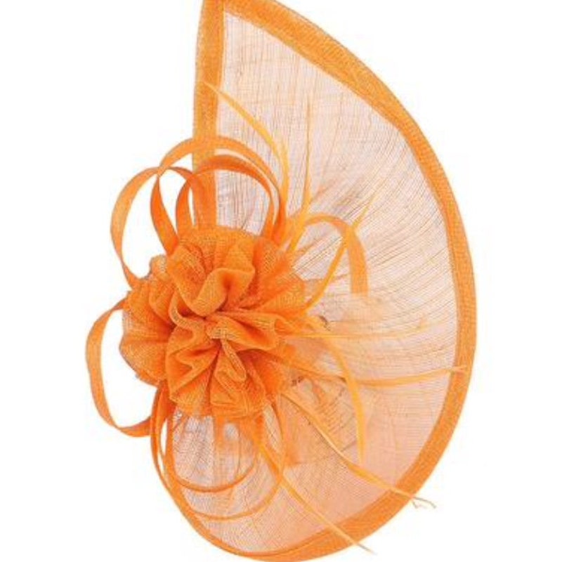 Orange Fascinator - Etsy