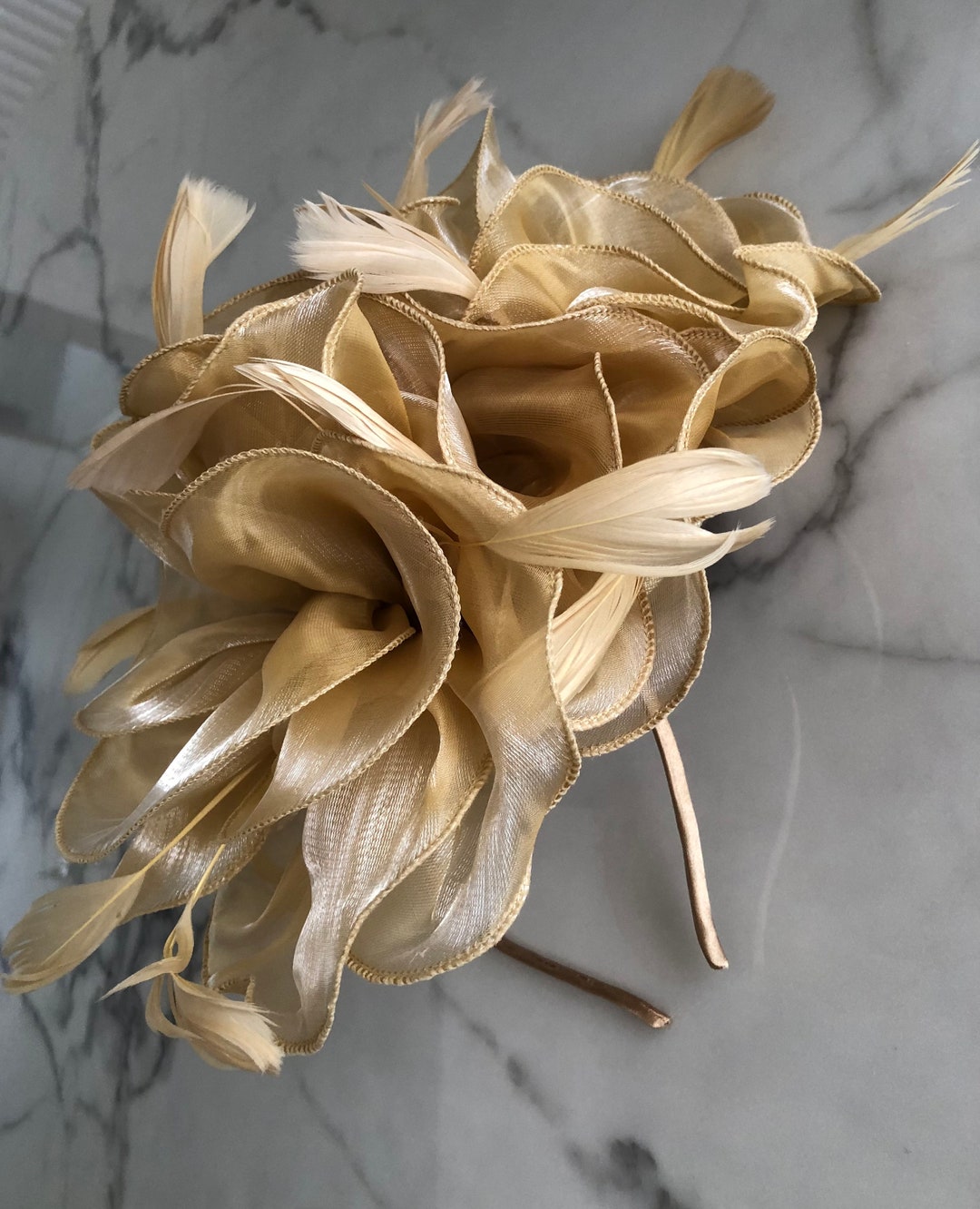 Gold, Bronze, Fascinator, Fascinators, Fascinator Hat, Hat, Wedding ...