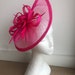 Pink Hot Pink Crimson Fascinator Fascinators Fascinator - Etsy