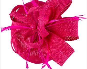 Cerise Pink Fascinator - Etsy UK