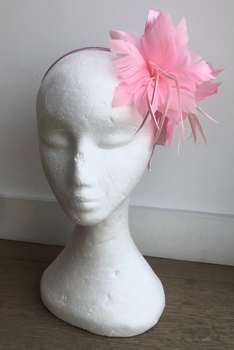 Light Pink Blush Pink Baby Pink Fascinator Fascinators - Etsy UK