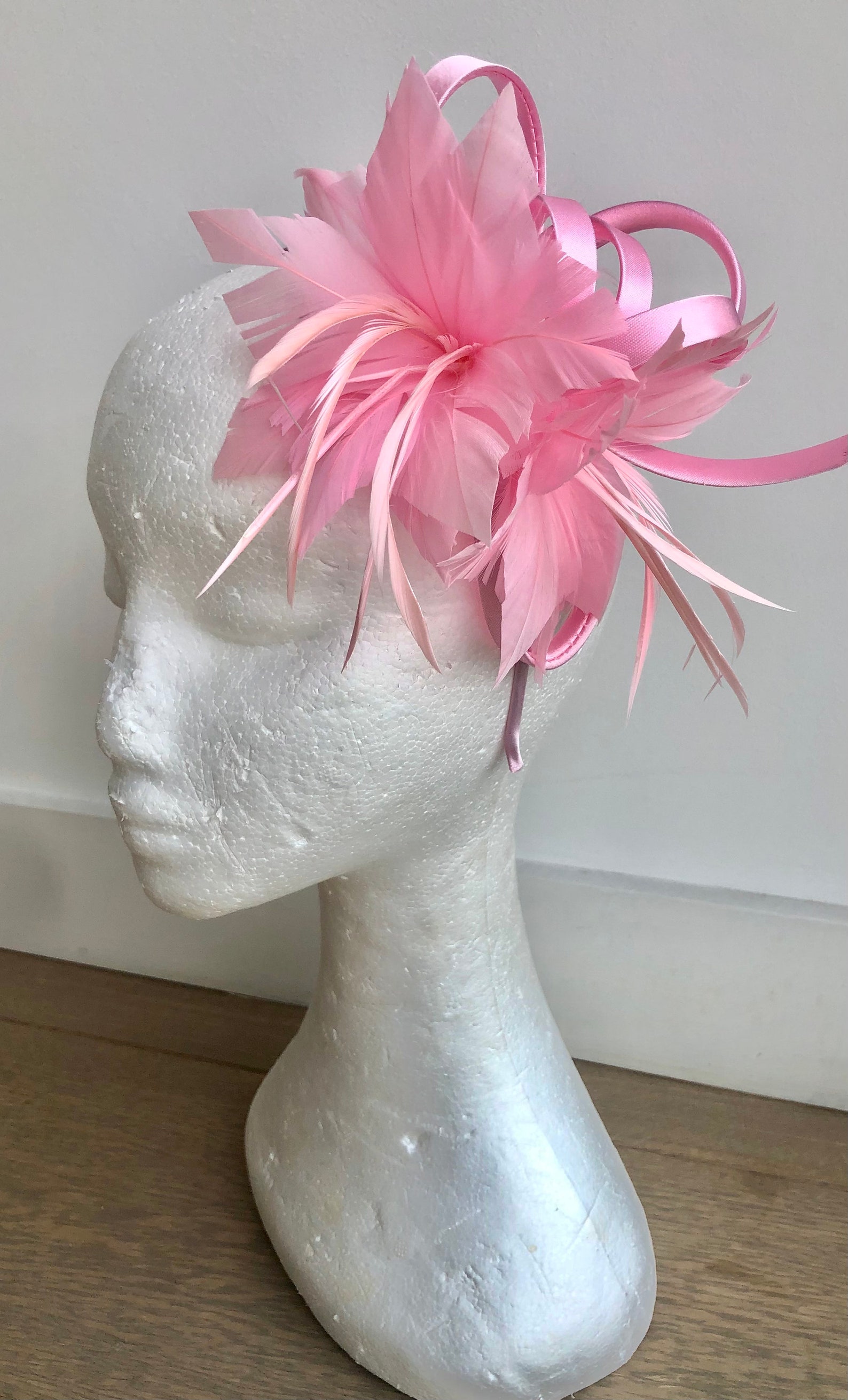 Light Pink Blush Pink Baby Pink Fascinator Fascinators - Etsy UK