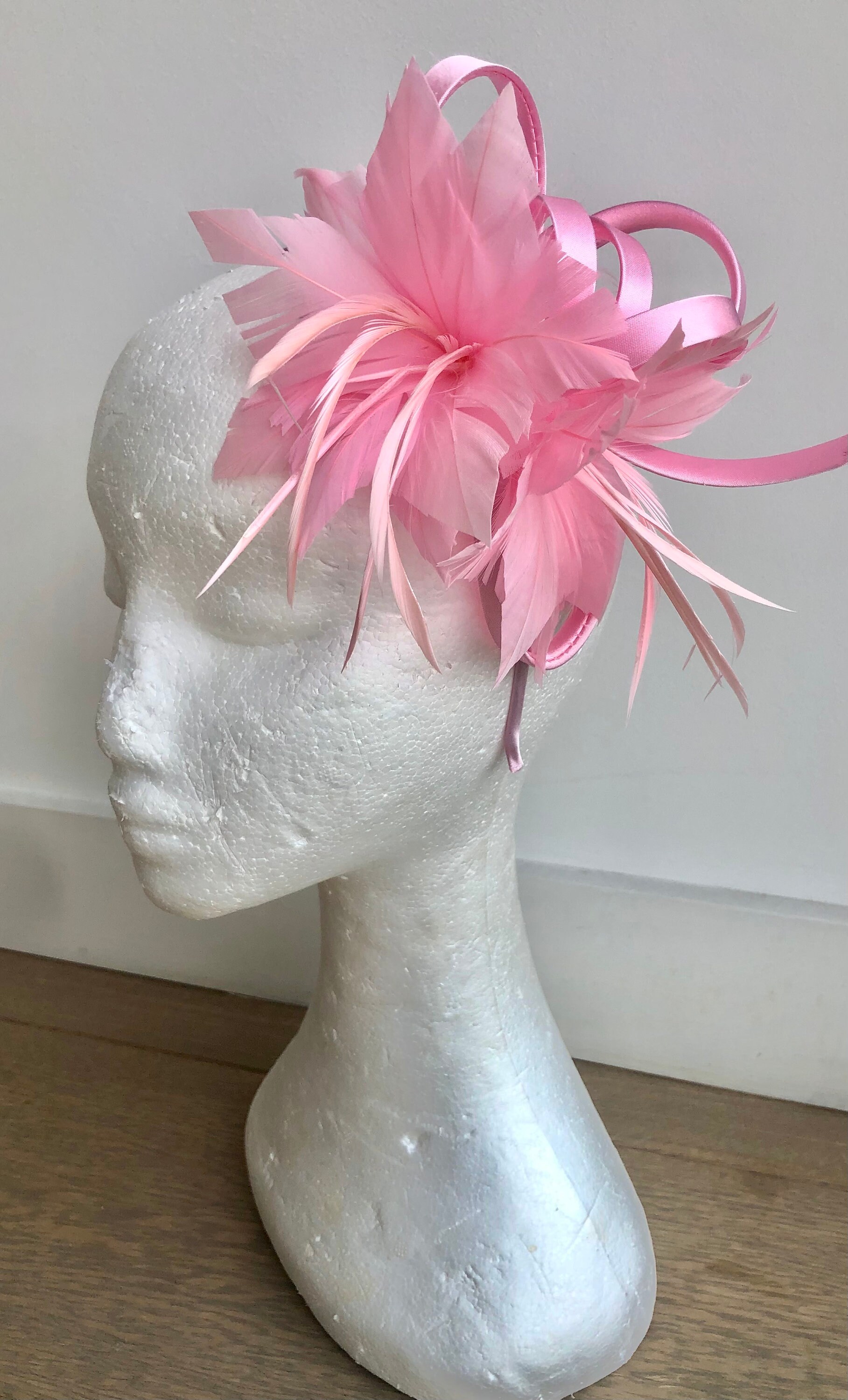 Light Pink Blush Pink Baby Pink Fascinator Fascinators | Etsy