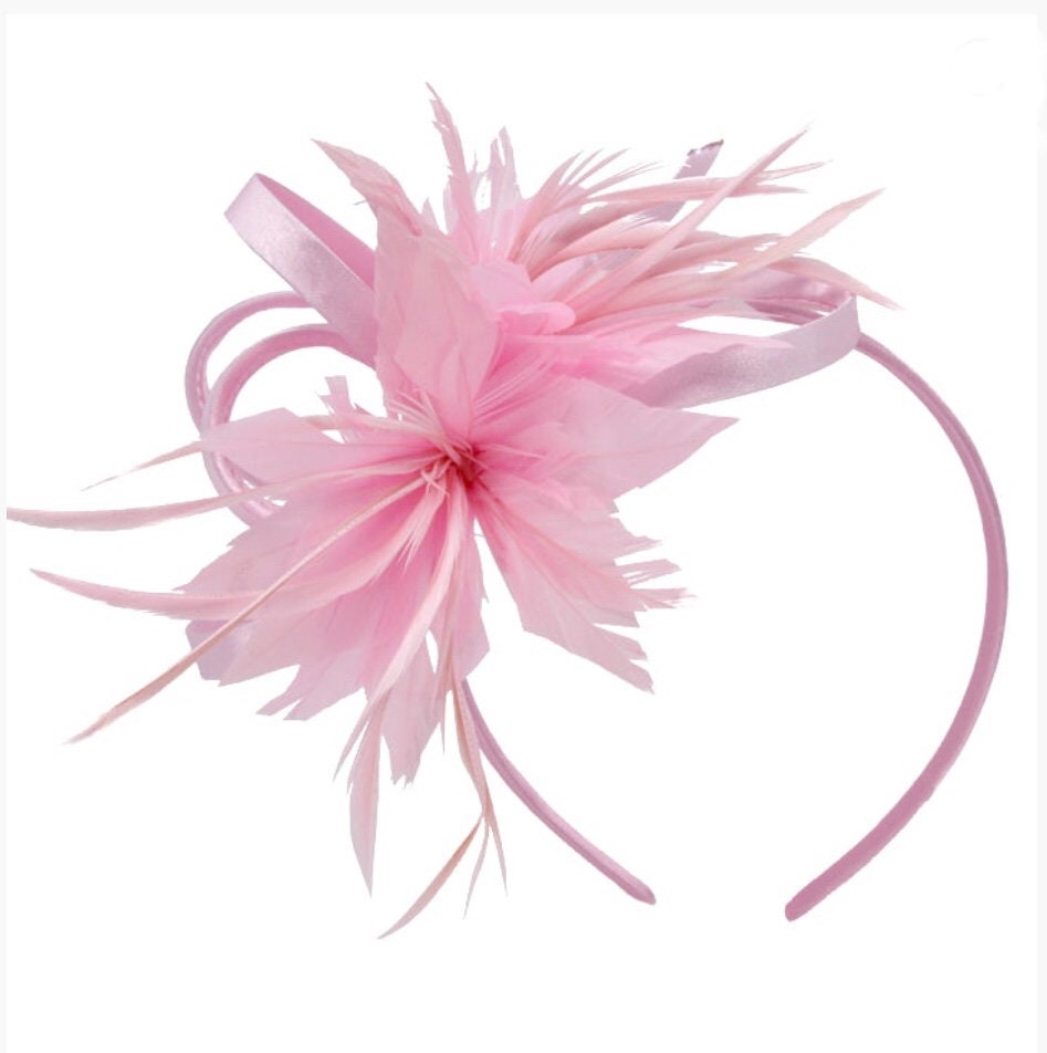 Light Pink Blush Pink Baby Pink Fascinator Fascinators - Etsy