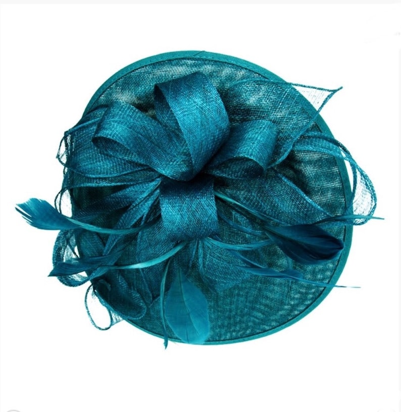 Teal Fascinator Turquoise Fascinator Green Fascinator | Etsy