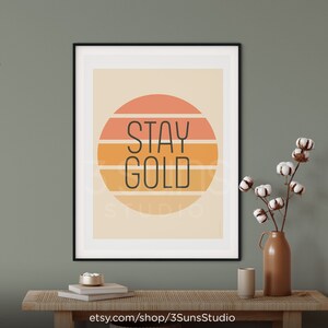 PRINTABLE Stay Gold Poster Stay Golden Stay Gold Wall Art Boho ...
