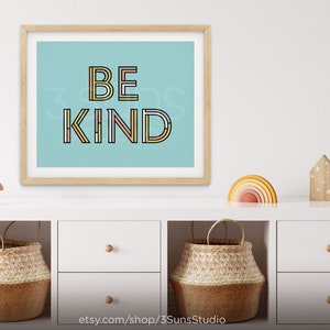 Be Kind Art Print | Be Kind Wall Art | Inspirational Wall Art | Be Kind ...