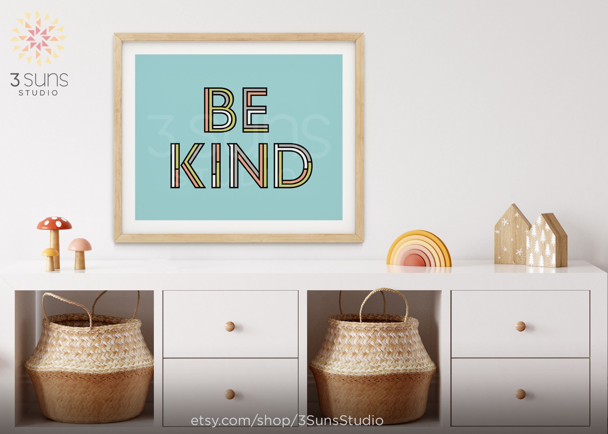 Be Kind Art Print Be Kind Wall Art Inspirational Wall Art Be Kind Quote ...