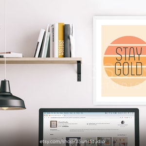PRINTABLE Stay Gold Poster Stay Golden Stay Gold Wall Art Boho ...