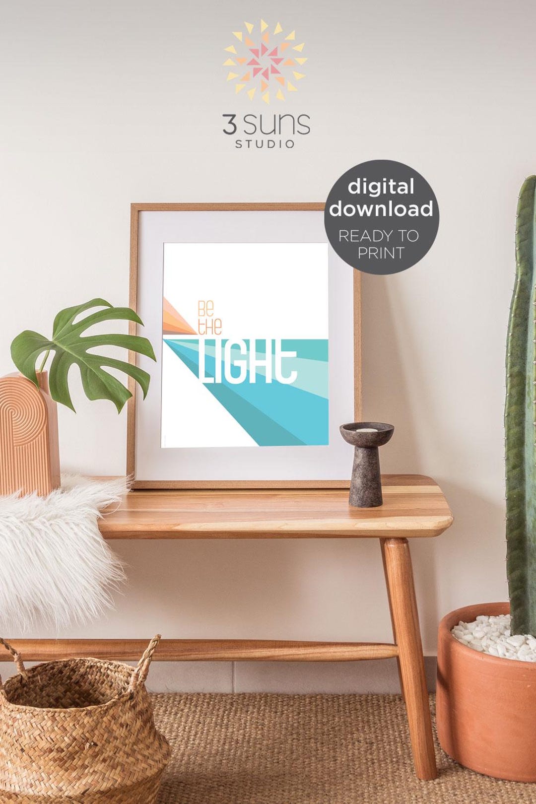 PRINTABLE | Be the Light Poster | Be the Light Wall Art - Etsy