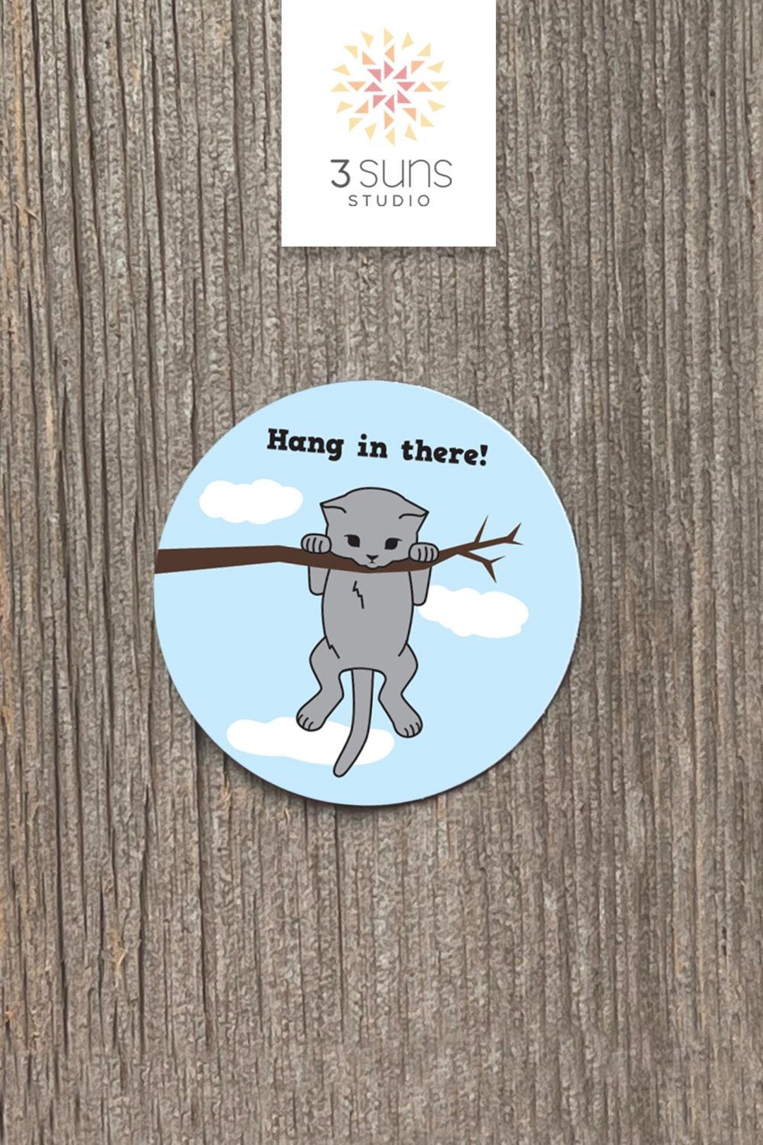 Hang in There Sticker | Hang in There Cat | Hang in There Kitten ...