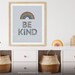 PRINTABLE Be Kind Rainbow Art Print Rainbow Nursery Be Kind Wall Art ...