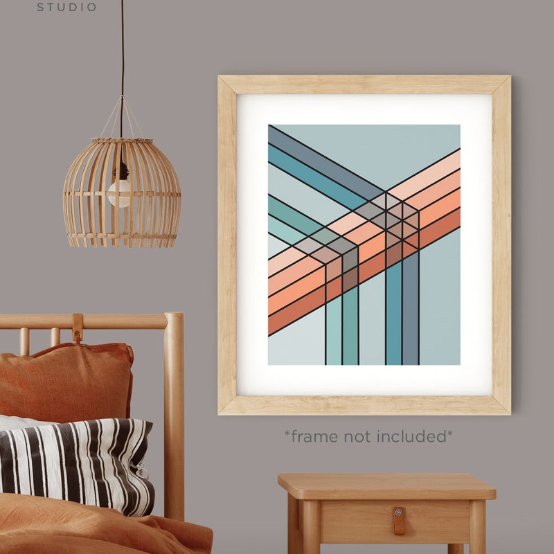 Chevron Wall Art - Etsy