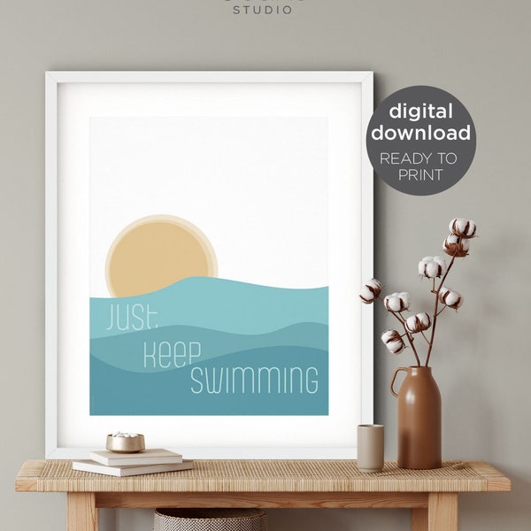 Just Keep Swimming - Etsy