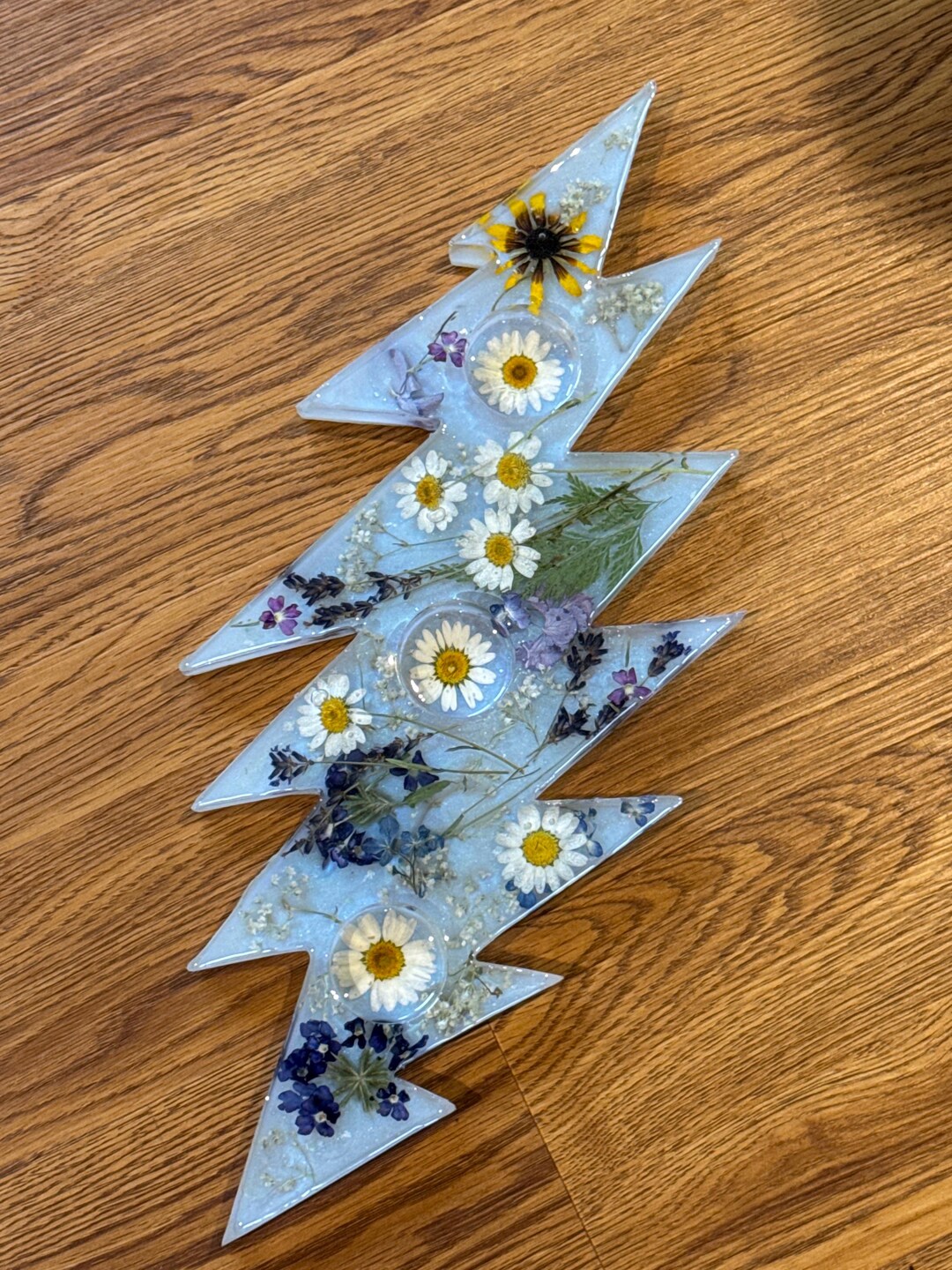 Custom Bolt Forever Flowers From Our Garden Triple Tea Light Holder - Etsy