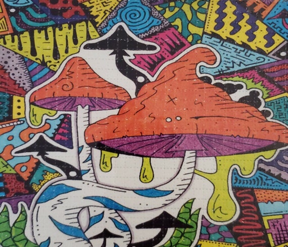 Blotter Art/zane Kesey/3 Assorted - Etsy