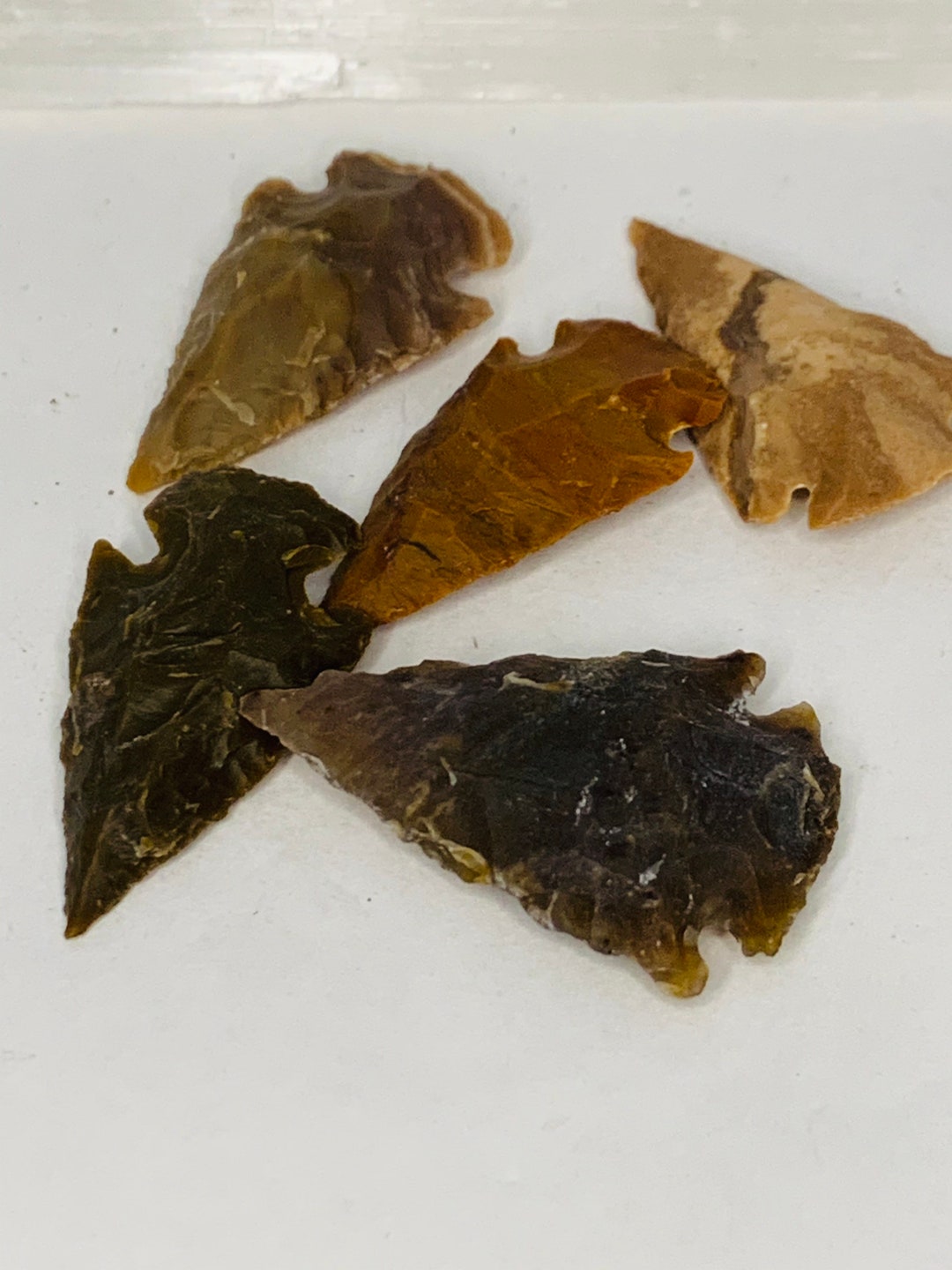 Natural Jasper Arrow Heads/5 Stones - Etsy