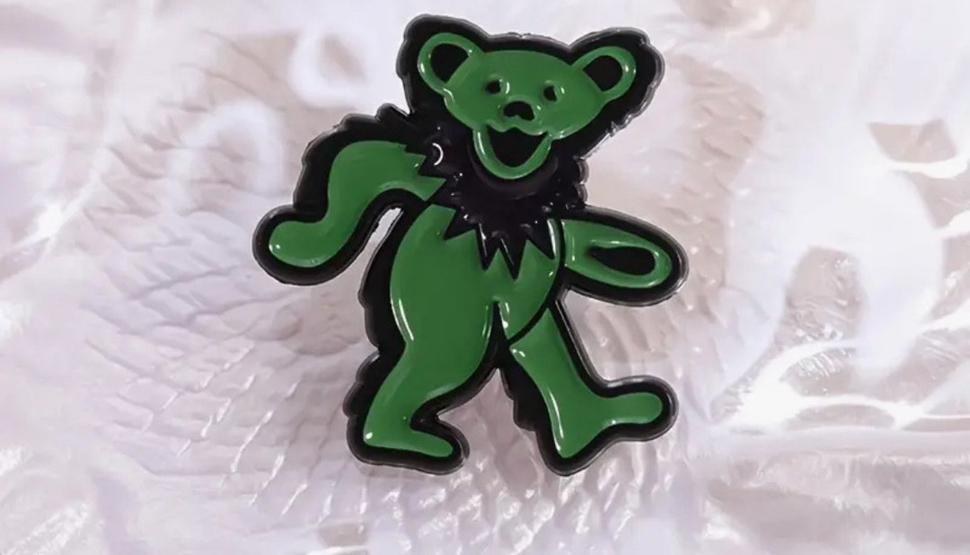 Grateful Dead Pin Enamel Pin -dancing Bear Deadhead - Etsy