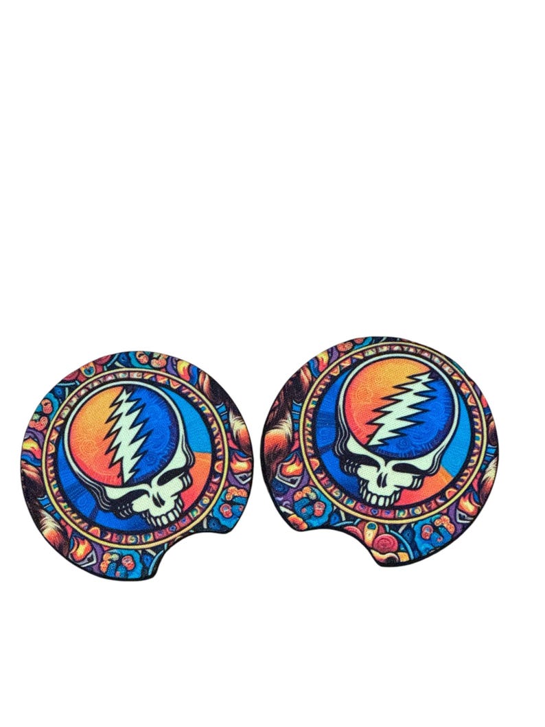 Stealie Car Coasters Hot/cold Drink Coaster Set of 2 - Etsy