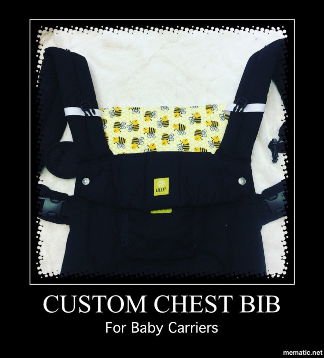 CHEST BIB Baby Carrier Drool Catcher Mom Pad Protective Chest Cover Fit ...