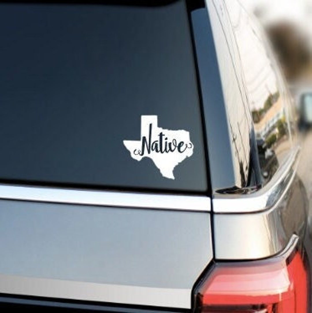 Texas Native Vinyl Decal, Car Vinyl Decal, Water Bottle Vinyl Decal ...