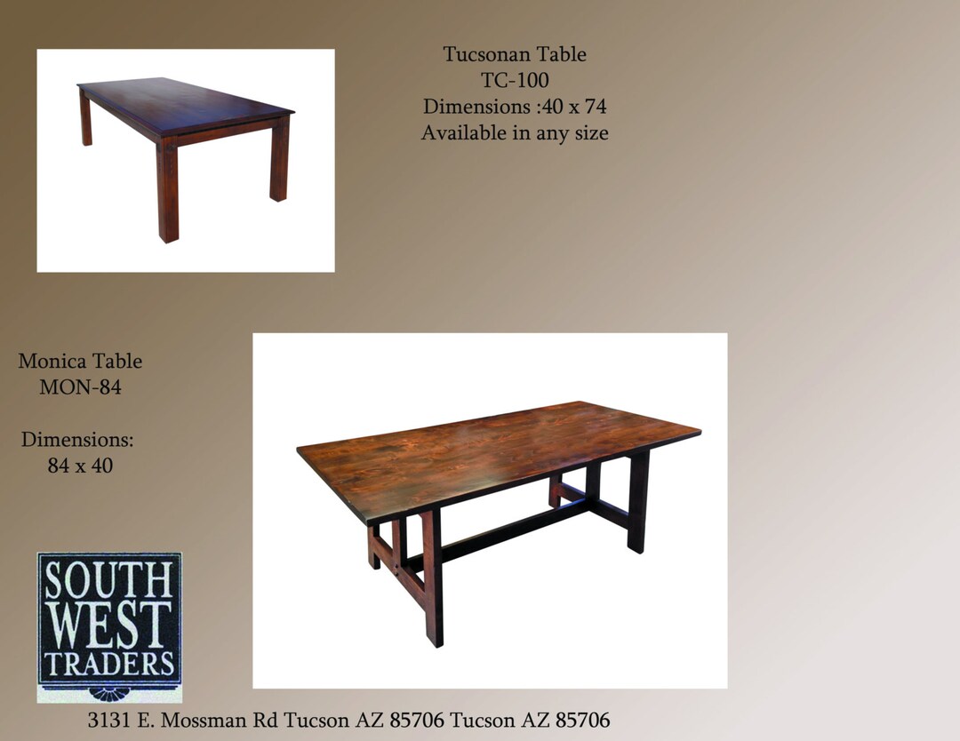 Handcrafted Tables - Etsy