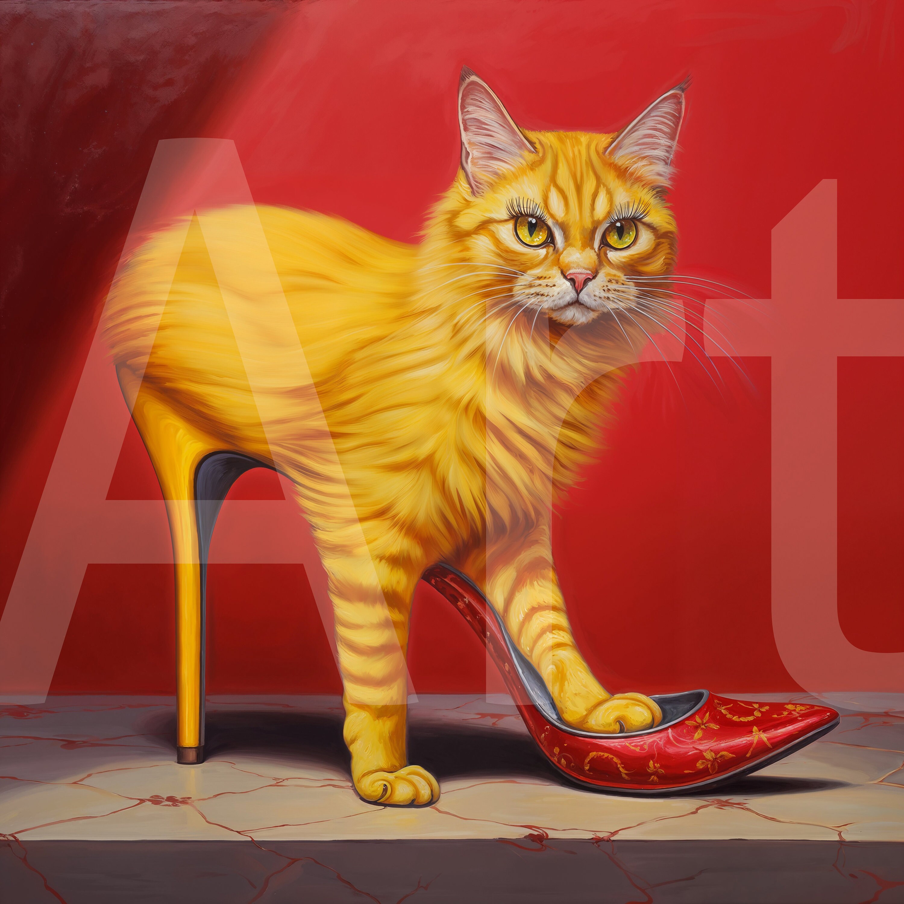 Rachel the Cat Printable Artwork - Etsy