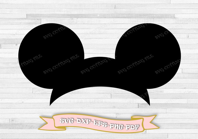 Mickey mouse svg ears Mickey head shape clip art in svg | Etsy