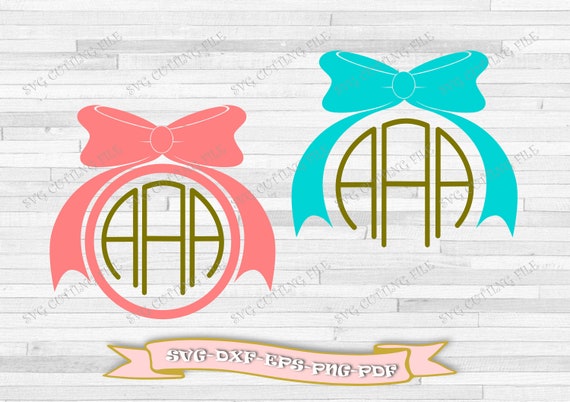 Fiocco per monogramma svg bei fiocchetti di nastri svg - Etsy Italia