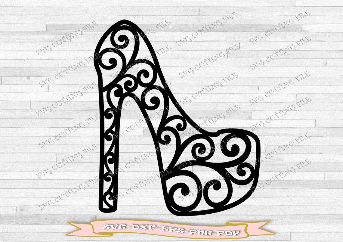 High Heel Svg Heels Svg Shoe Svg SVG Cut File Instant - Etsy
