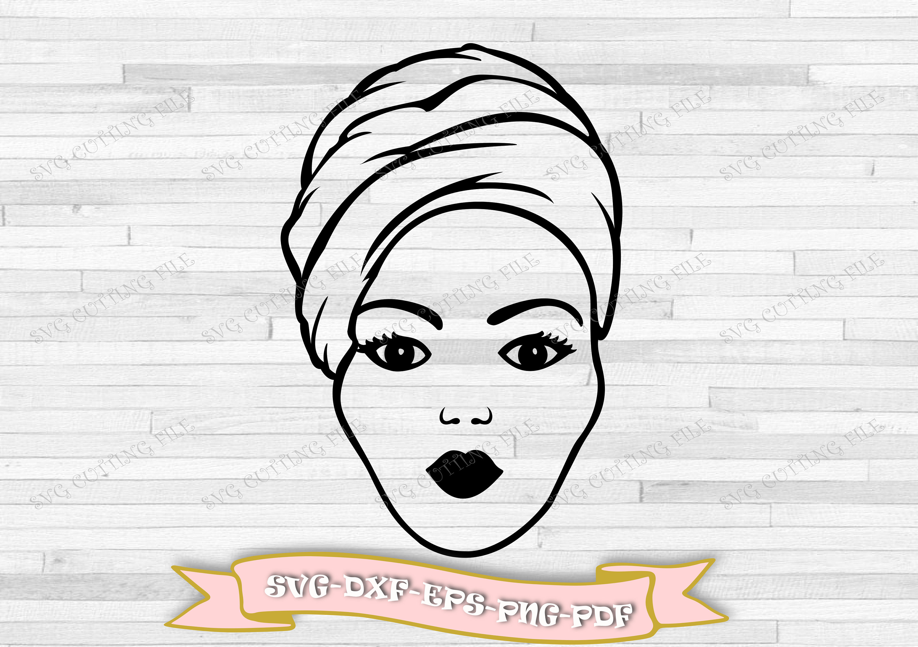 Black Woman Outline SVG Black Girl Face SVG African American - Etsy ...