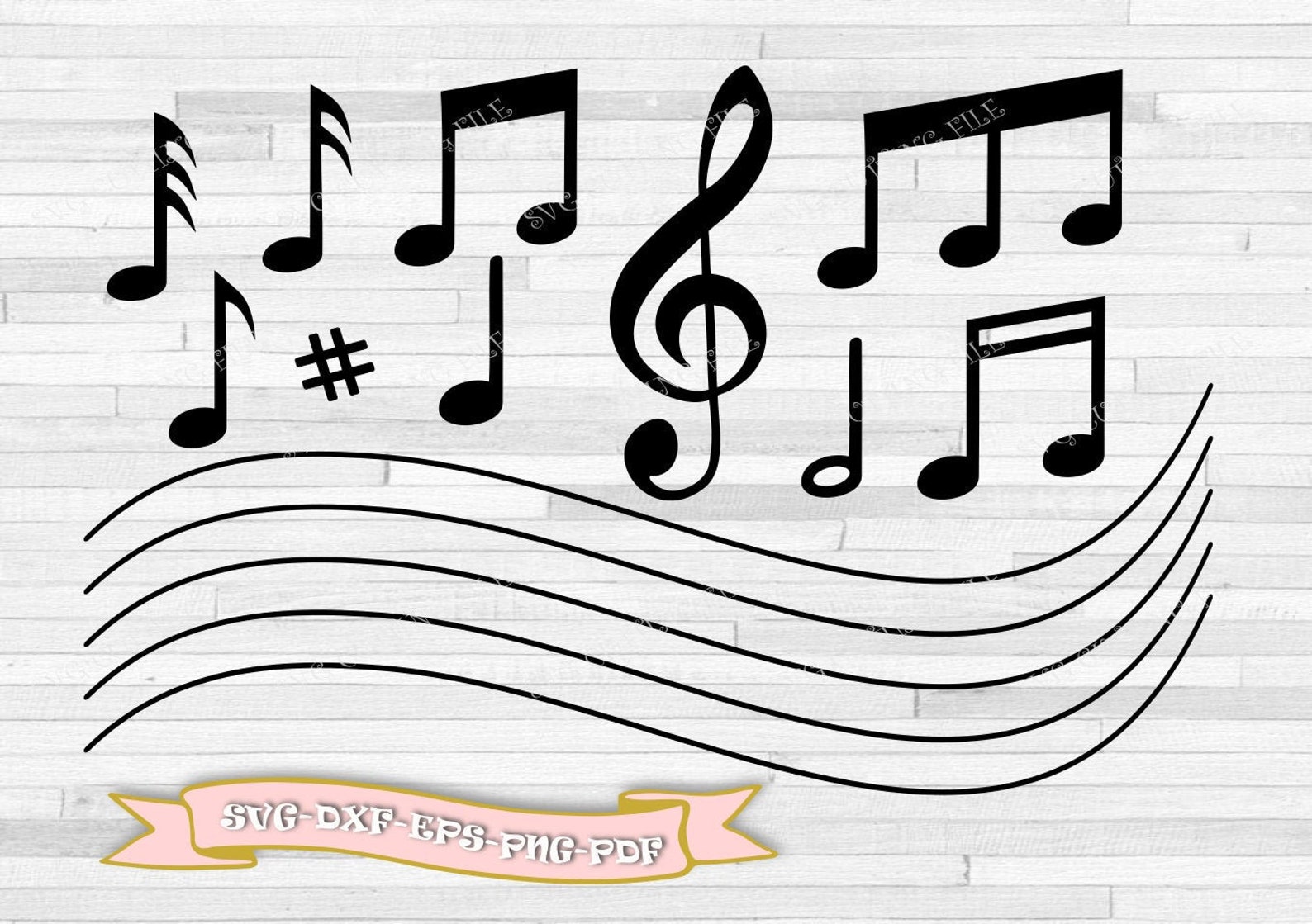 Muzieknoten svg, muziek svg, muzieknotenbalk svg, muzieksleutel svg ...