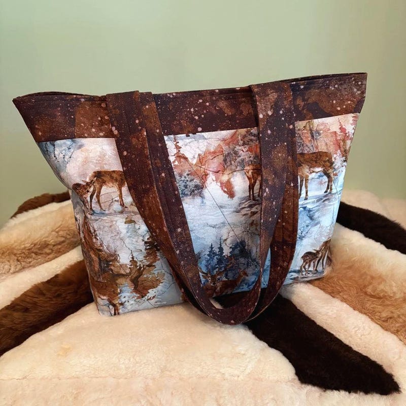 Deer Print Purse - Etsy