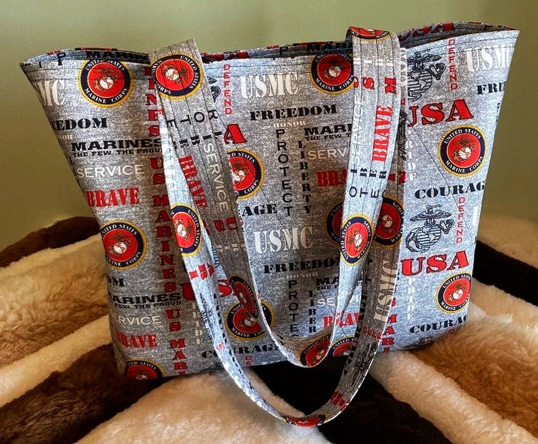 Shoulder Tote United States Marine Corp Tote Bag USMC Tote - Etsy