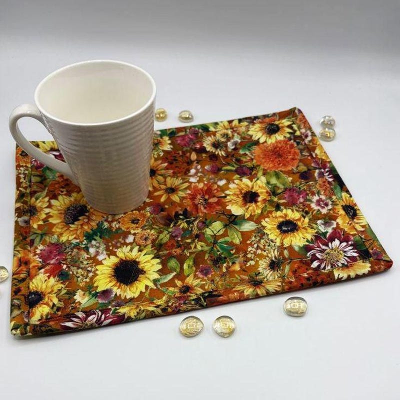Quilted Mug Rug - Etsy