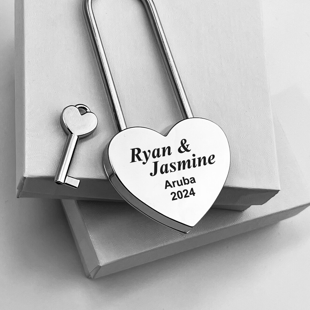 Married Padlock Wedding Gift Personalized Love Lock Engraved Wedding ...