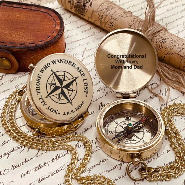Personalized Compass - Etsy
